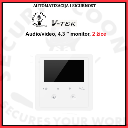 UNUTARNJA JEDINICA VTEK DT438 – Portafoni Hrvatska