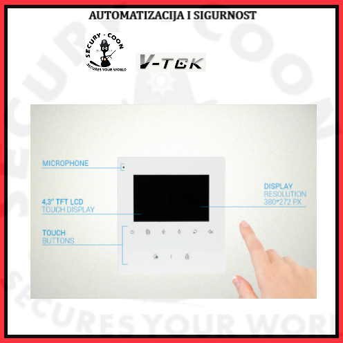 UNUTARNJA JEDINICA VTEK DT437 – Portafoni Hrvatska